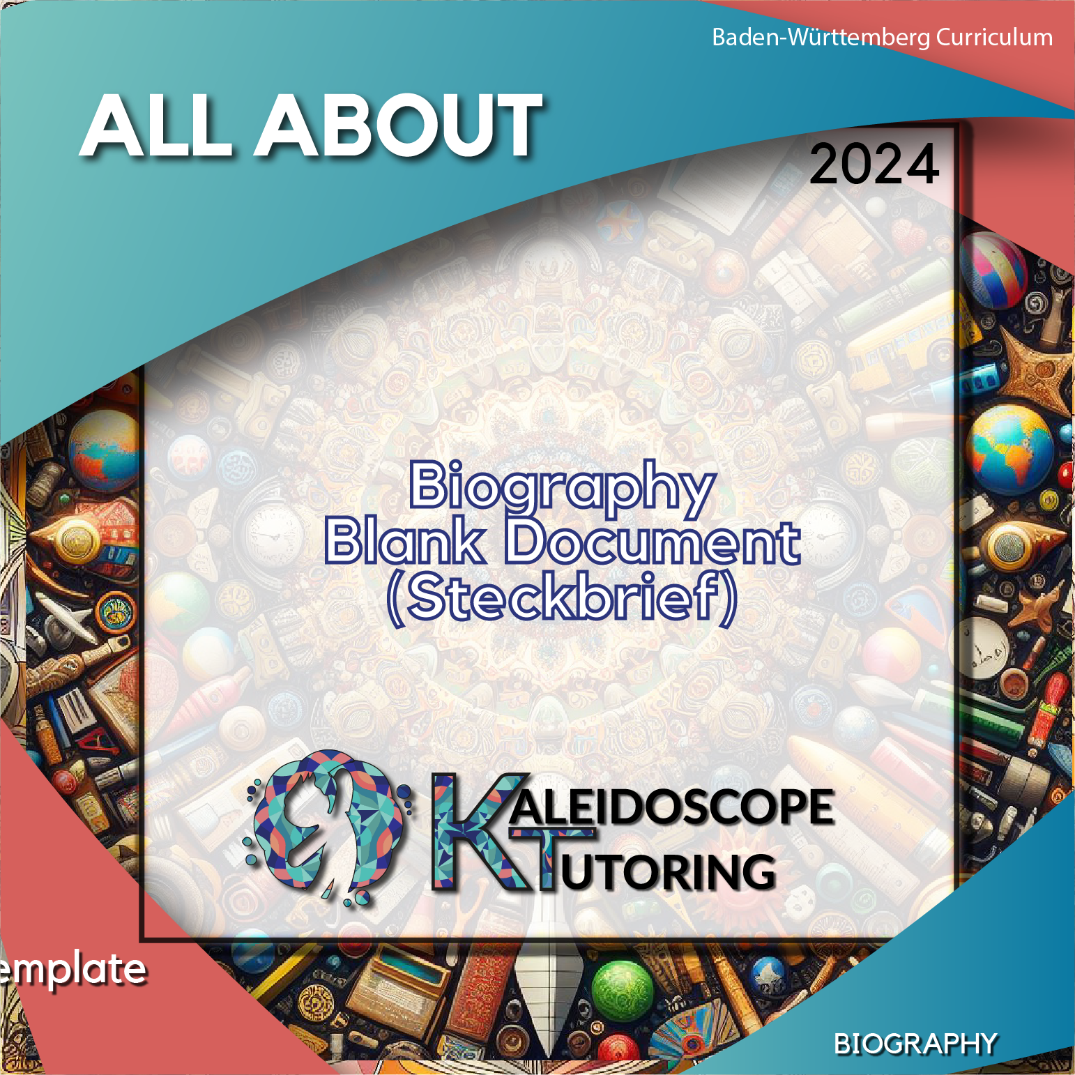 Author Biography Template - Engaging Approach | Kaleidoscope Tutoring